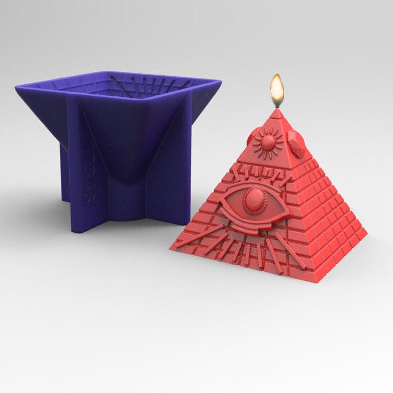 Egyptian Pyramid Candle Mold - Mystical One Eye Design