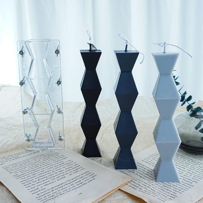 Geometric abstract candle Mold