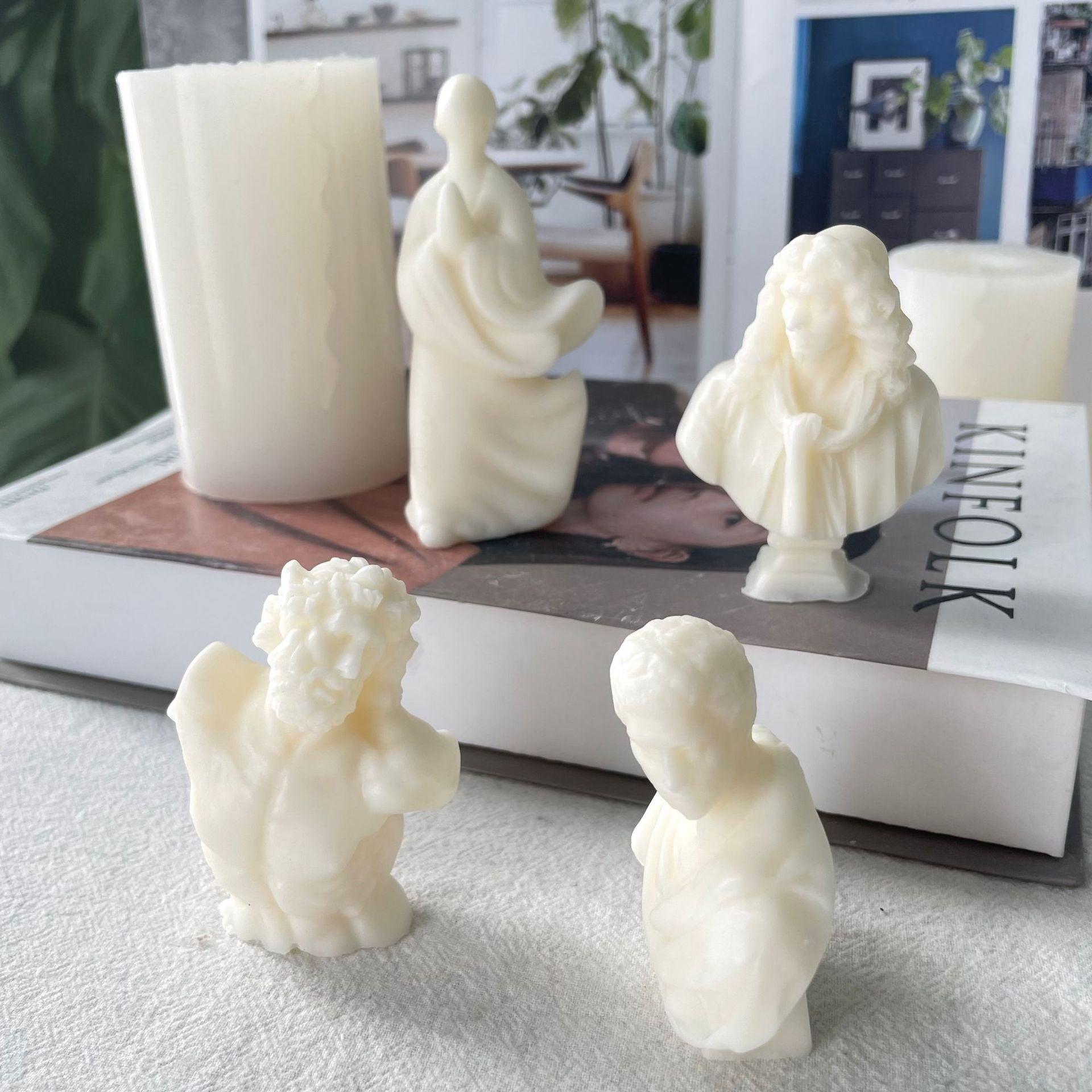Portrait Statue Decoration Candle Mold