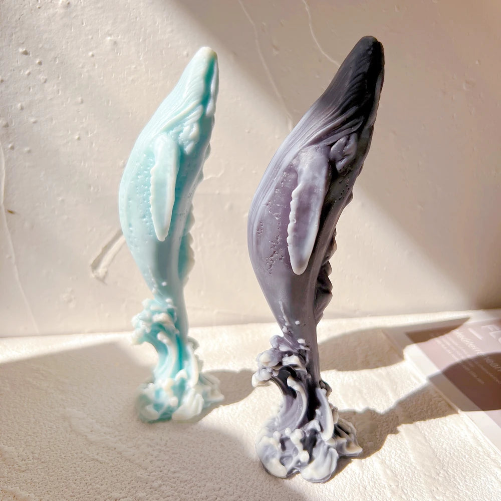 DIY Ocean Humpback Whale Silicone Candle Molds