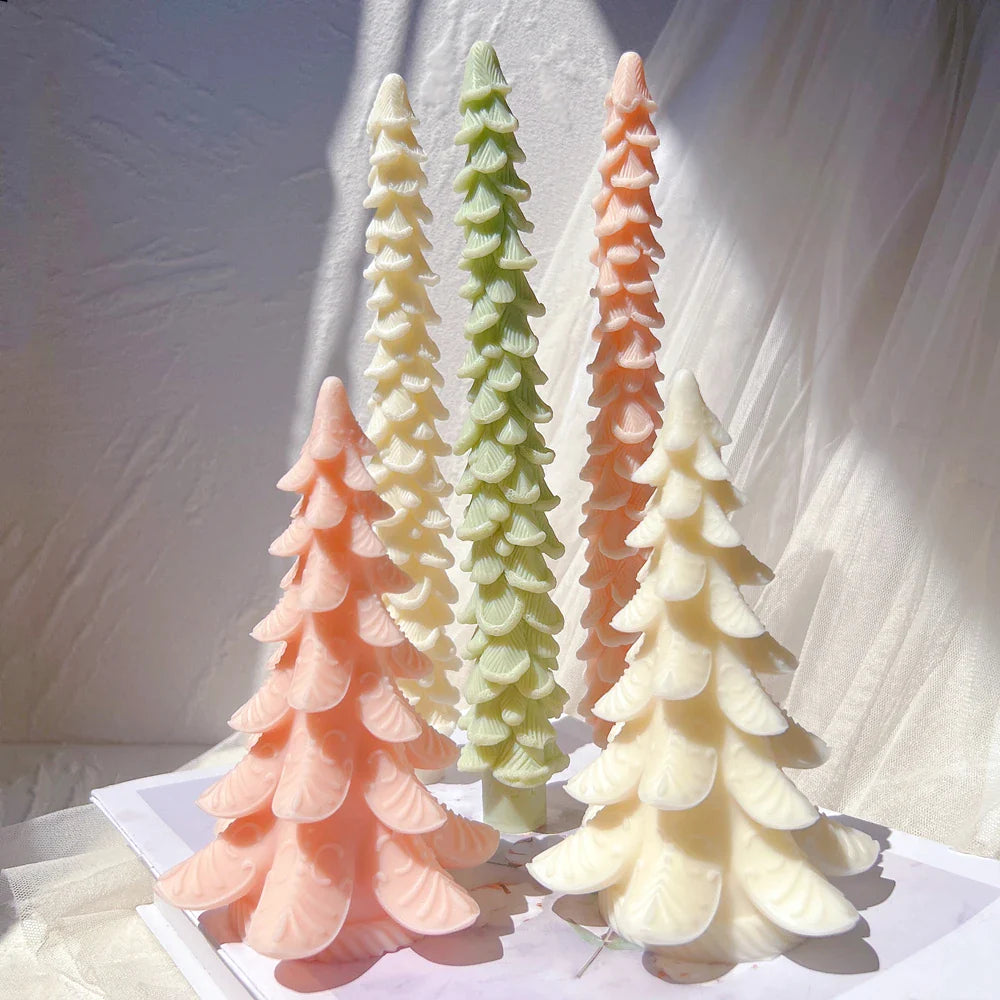 Taper Christmas Tree Silicone Candle Molds