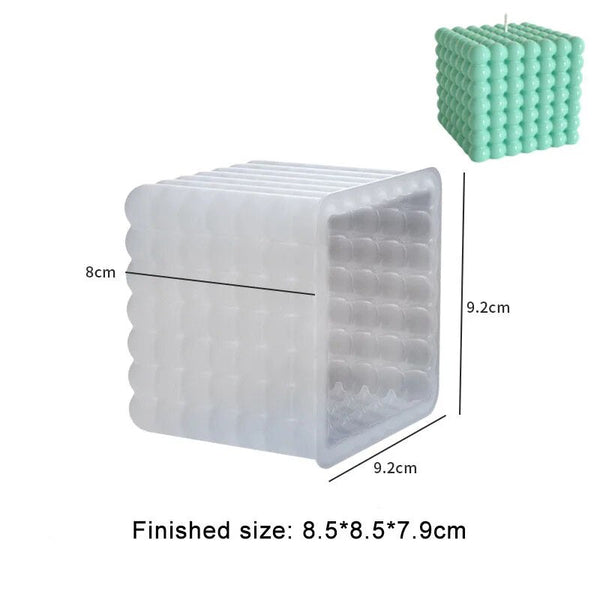 Multi Size Bubble Cube Candle Mold