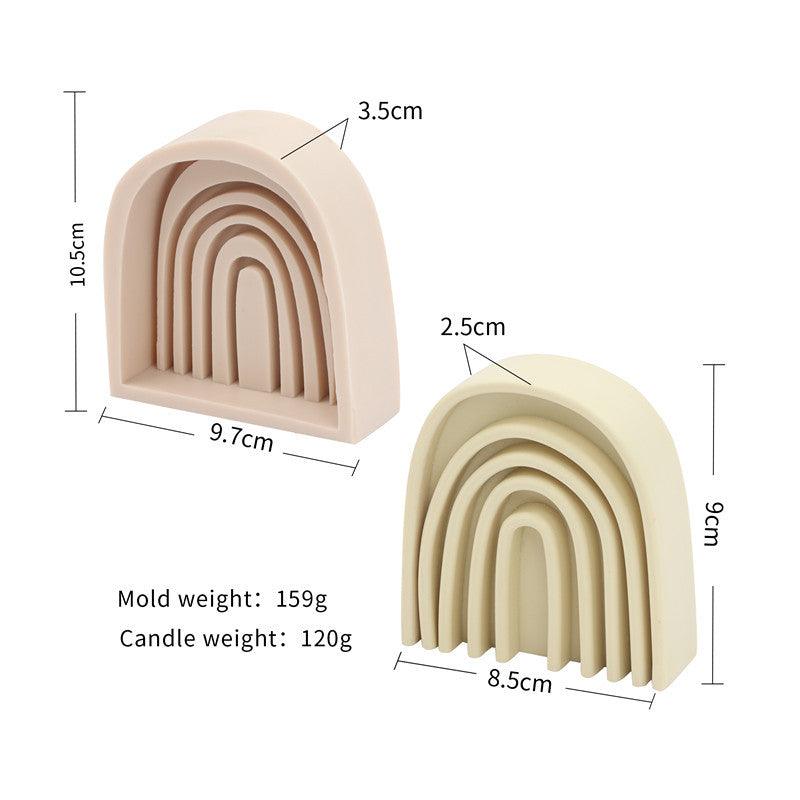 U-shaped Rainbow Arch Candle Mold