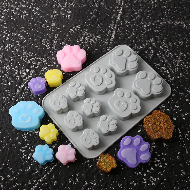 Unleash Your Creativity with a Handmade Crystal Epoxy Dog Paw Silicone
